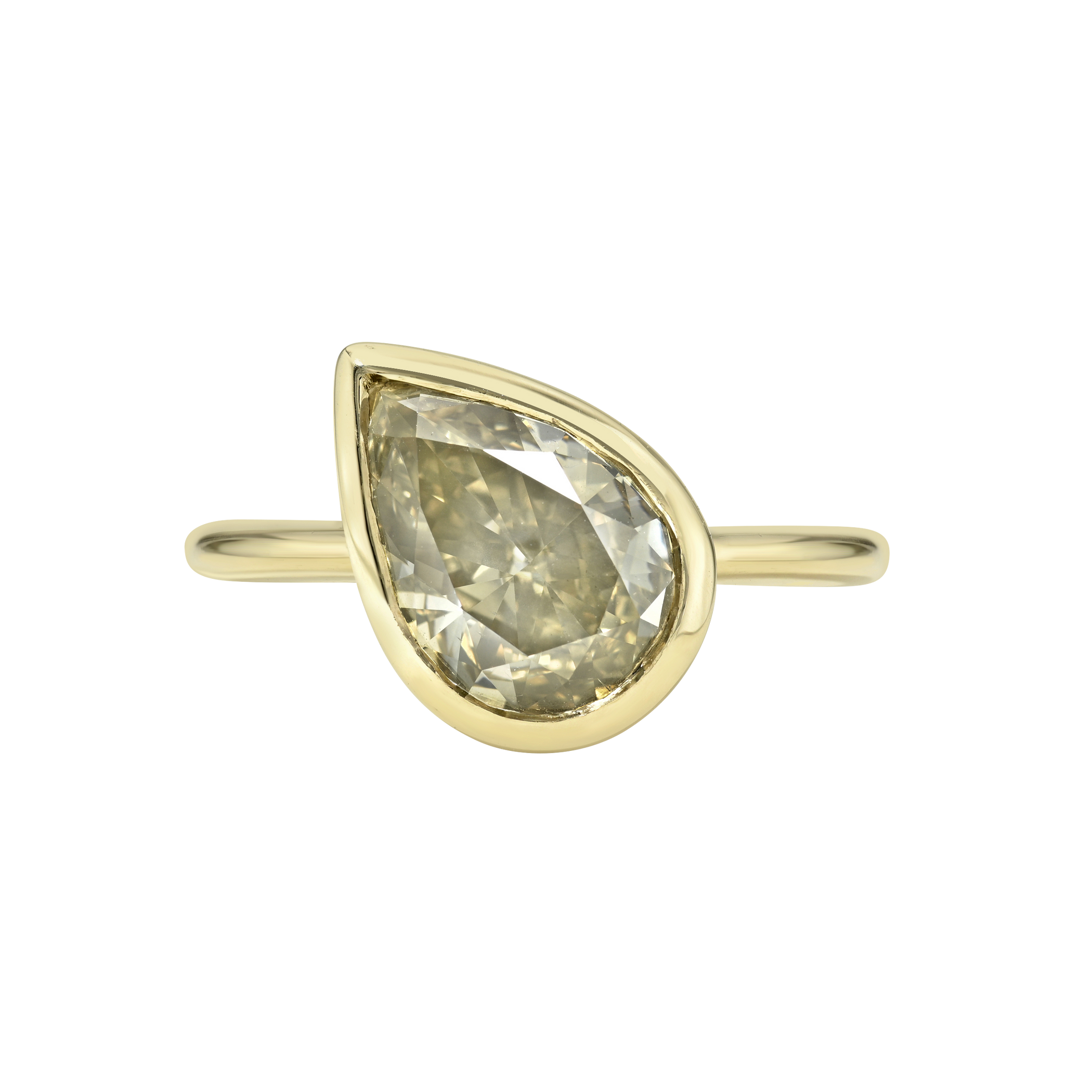 Pear Tilted Bezel Ring / No. 1 – Maggi Simpkins