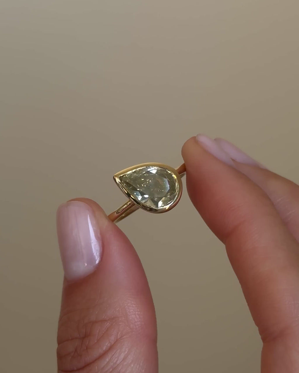 Pear Tilted Bezel Ring / No. 1 – Maggi Simpkins